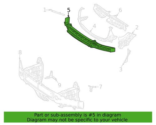 Mercedes Benz GLE350 GLE450 GLE580 2020-2021 Inner Energy Absorber OE ...