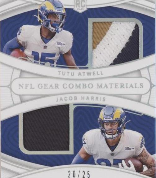 2021 Panini National Treasures - Rookie NFL Gear Combo Materials Holo ...