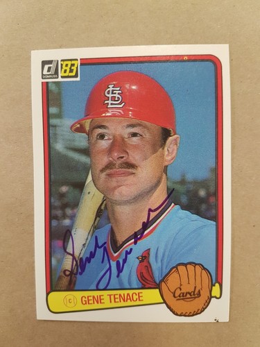Gene Tenace 442 Donruss 1982 Autograph Photo SPORTS signed Baseball ...