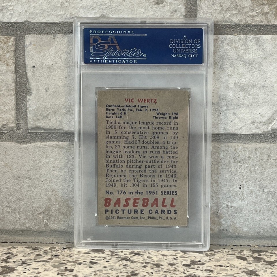1951 Bowman #176 Vic Wertz PSA 8 | eBay