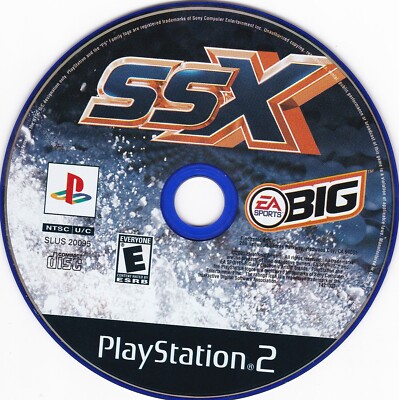 SSX (Sony PlayStation 2, 2000) **DISC ONLY** 14633142105| eBay