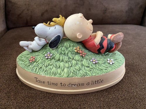 PEANUTS GALLERY HALLMARK FIGURINE "TAKE TIME TO DREAM A LITTLE" DATED ...