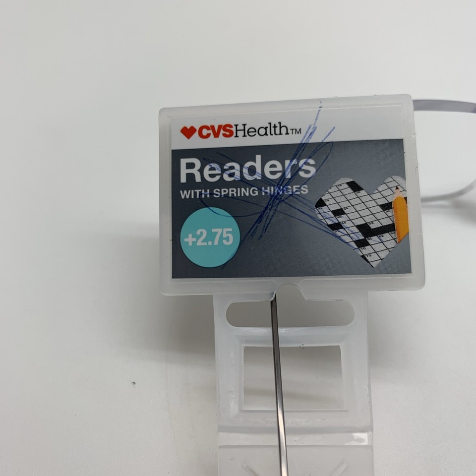 Foster Grant DUSTIN +2.75 CVS READING READERS GLASSES GUN GREY rimless ...