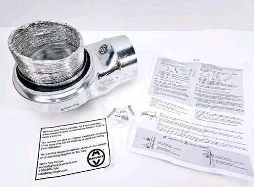 Magvent MV-90 Magnetic Dryer Vent Connector 90° Applications Fast Free ...
