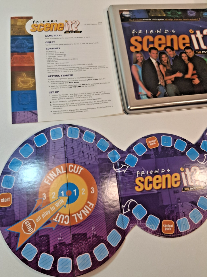 Friends Scene It? Edition Board Game Tin DVD Complete Good Condition | eBay