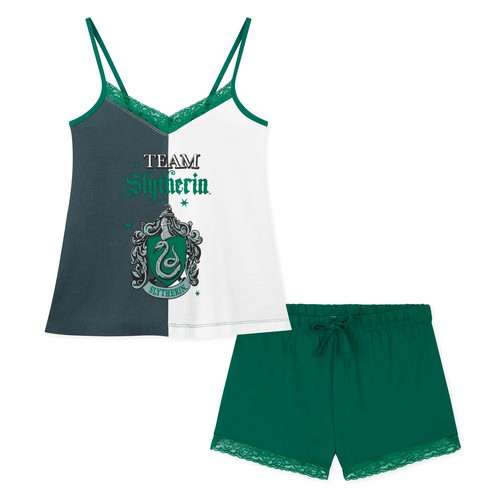 Harry Potter Ladies Pyjamas, Team Slytherin Shorts and Top Set | eBay