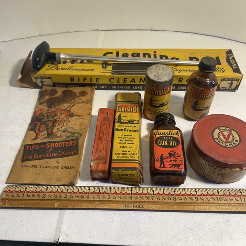 Gun slick Gun Cleaning Oil Solvent Bottles Rod Patches Grease Really ...