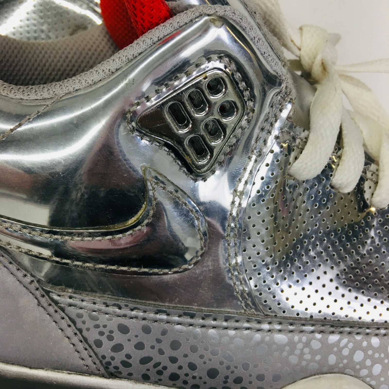 Men's NIKE Flight Squad QS Metallic Silver /Mid Navy … - Gem