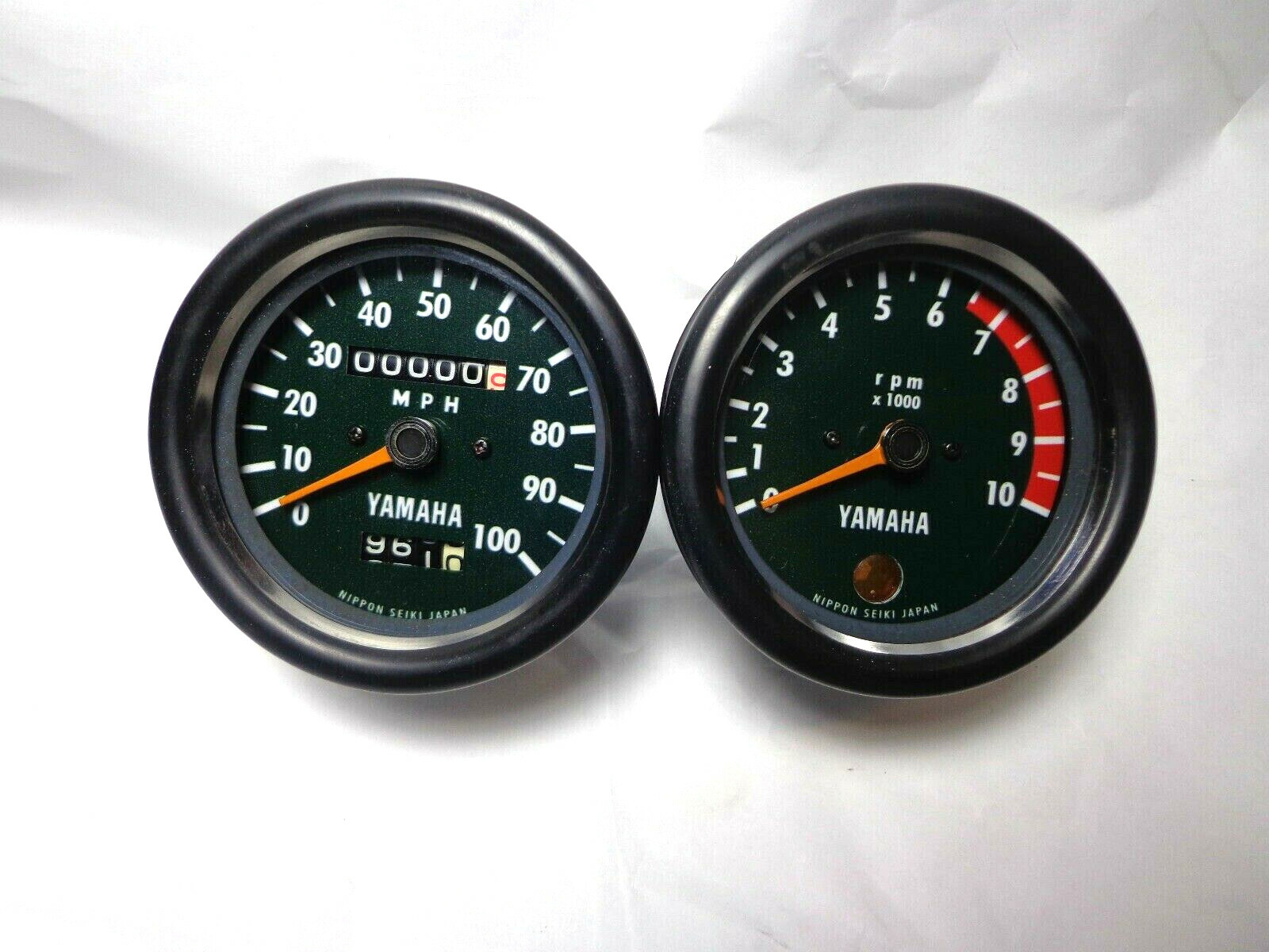 1972 & 1973 Yamaha RT2/ RT3 360 tachometer & speedometer NOS style ...
