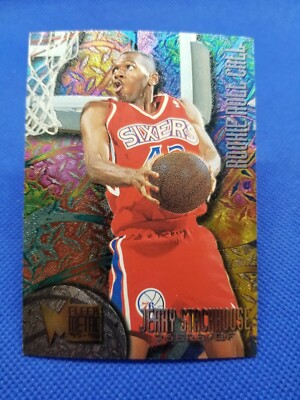 1995 Fleer Metal JERRY STACKHOUSE Rookie card #R-8 PHILADELPHIA 76ers ...