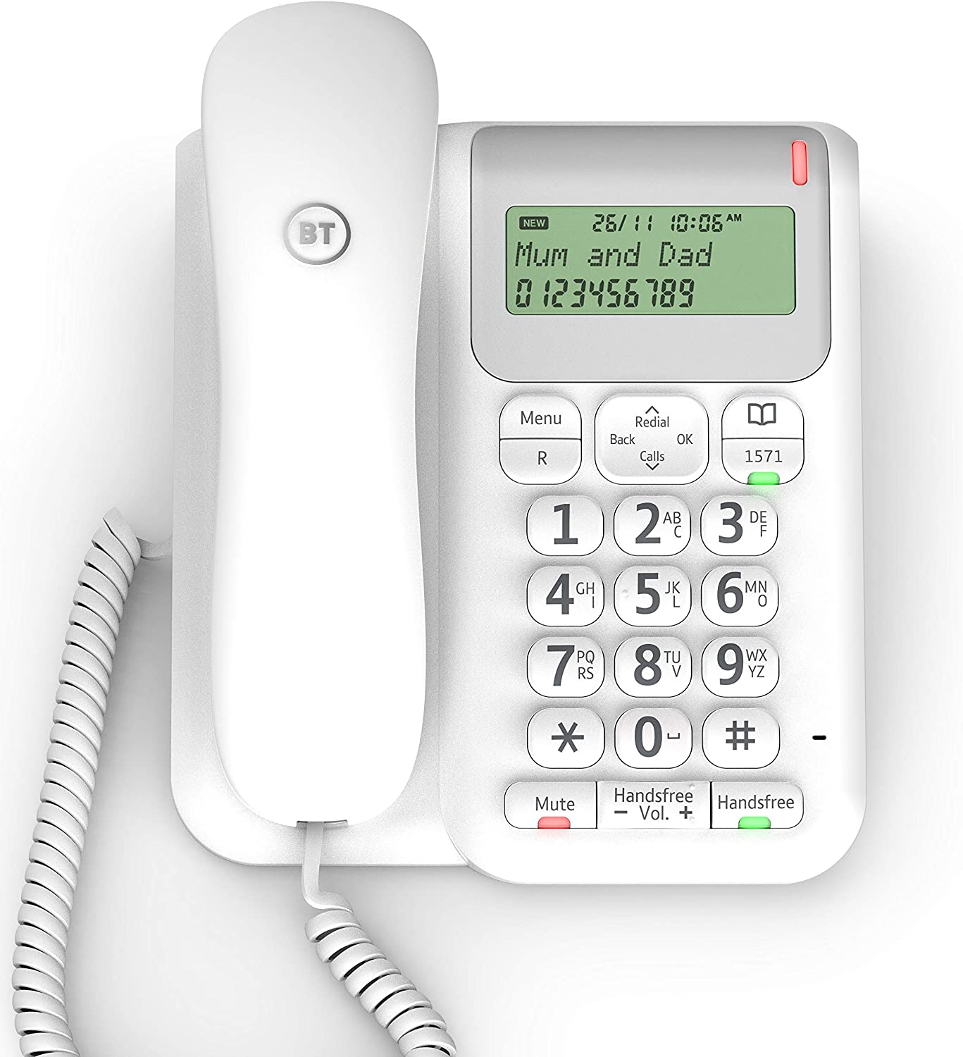 BT Decor 2200 Corded Telephone - White (061127) for sale online | eBay
