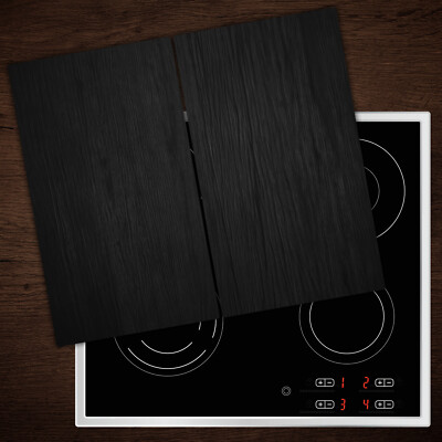 Glass Worktop Saver Ceramic Induction Hob Protector Cover Wood Black ...