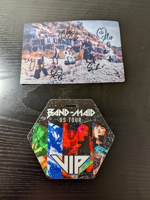 Band-Maid Hand Signed Autographed VIP Card from Show And Pass | eBay