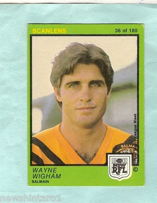 1982 BALMAIN TIGERS SCANLENS RUGBY LEAGUE CARD #38 WAYNE WIGHAM | eBay ...
