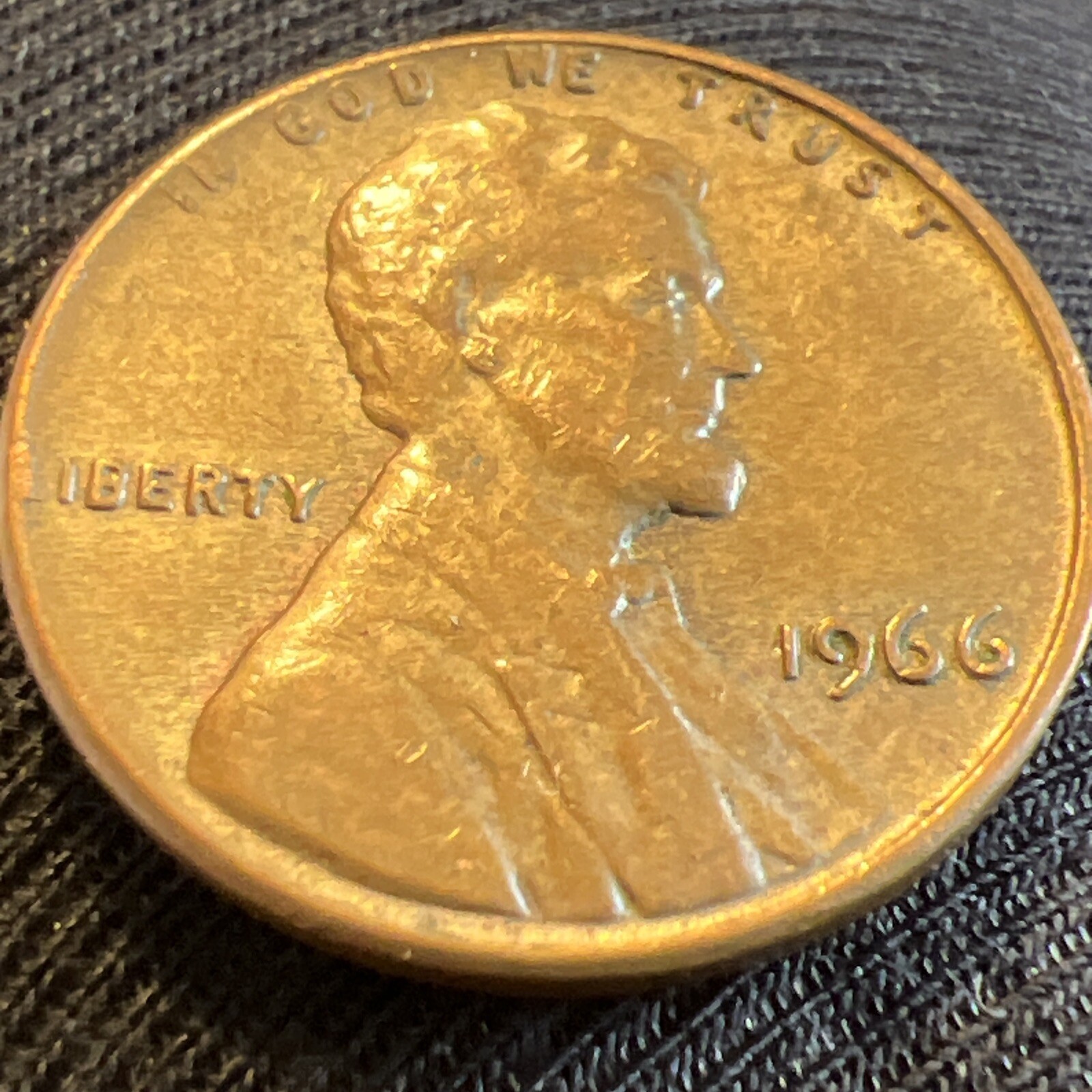 1966 lincoln penny no mint mark “L” Error In Liberty “iberty” Deep ...