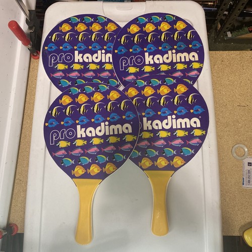 4 piece Pro Kadima Paddleball Paddles Fish theme | eBay