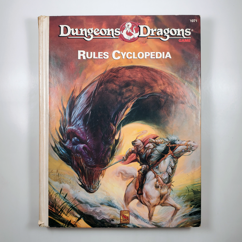 Dungeons & Dragons Rules Cyclopedia Hardcover Book D&D TSR 1991 Vintage ...