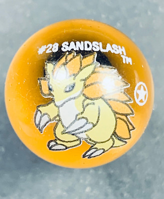 Vintage POKEMON Glass Marble 1st Edition STAR #28 Sandslash | eBay