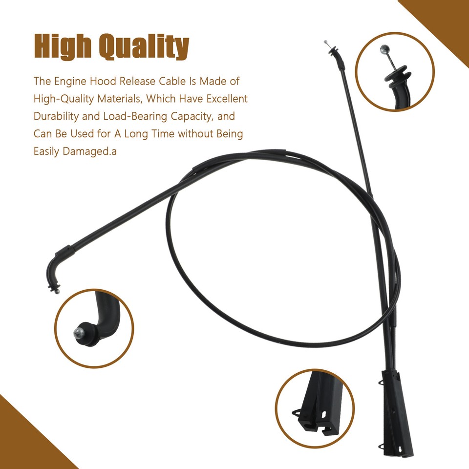 Engine Hood Lock Latch Release Cable Fit for 2007-2014 BMW X5 ...