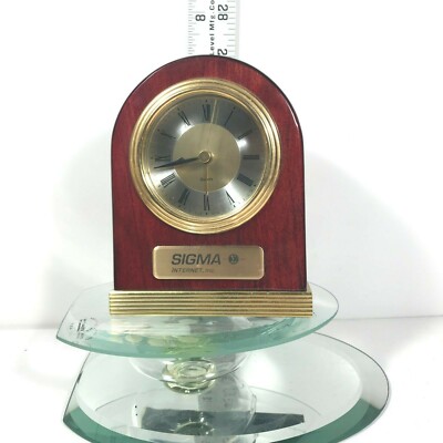 Famous Brand Sigma Alarm Quartz Clock Internet Rosewood Table Desk ...