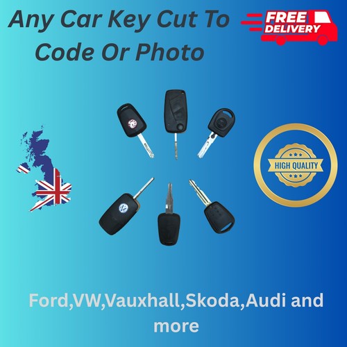 Any Car Key Blade Cut To Code Or Photo For Remote Fob Spare Car Key No ...