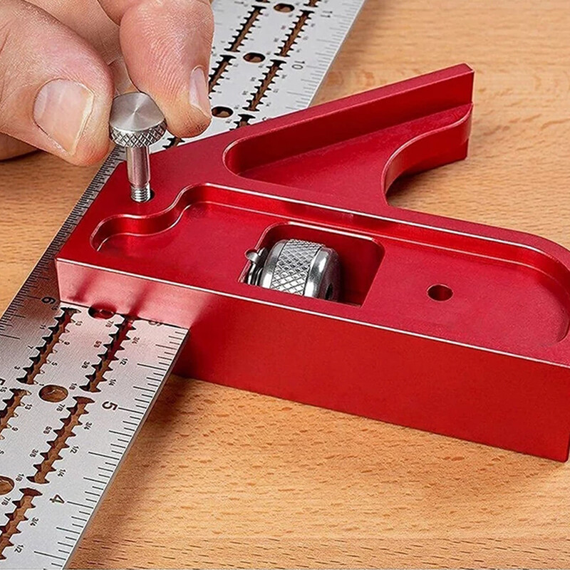 Indexable Combination Square Woodworking Edge Corner Carpenter Angle ...