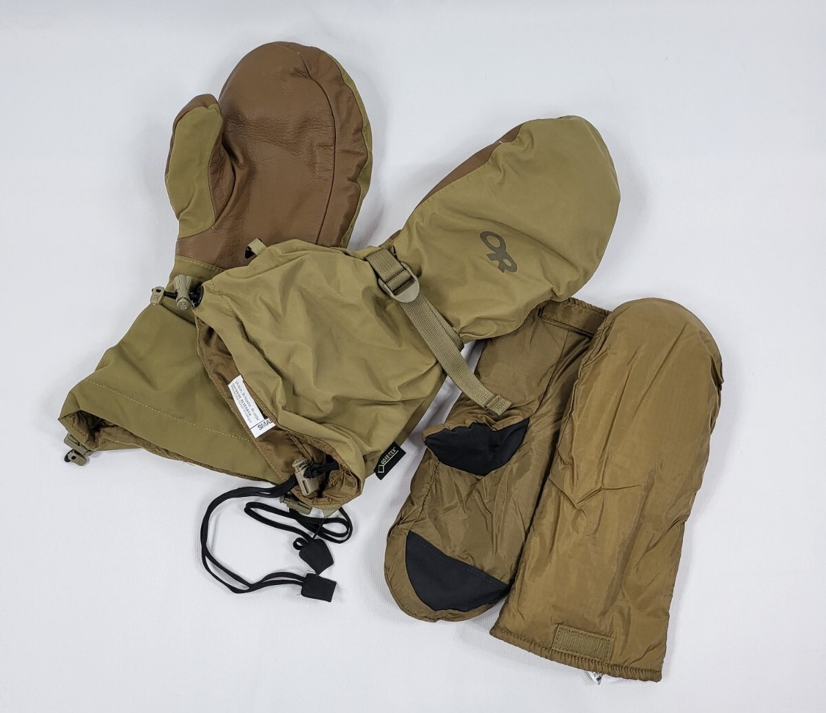 Outdoor Research AGS Firebrand Mitts w/Liner LARGE Coyote Brown 270954 ...