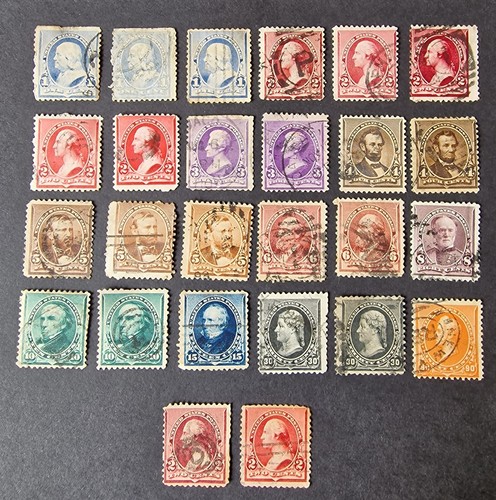 USA 1890-93 Used Set with Additional Shades SG224-234 Sc #219-229 | eBay