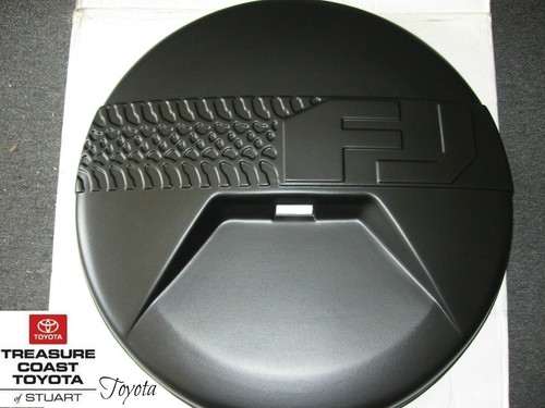 NEW OEM TOYOTA FJ CRUISER SPARE TIRE COVER MODELS WITH BACK UP CAMERA ...