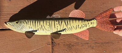 TIGER MUSKIE FISHING DECOY 16.5" GRAND DADDY BAIT CO (GDB) | eBay