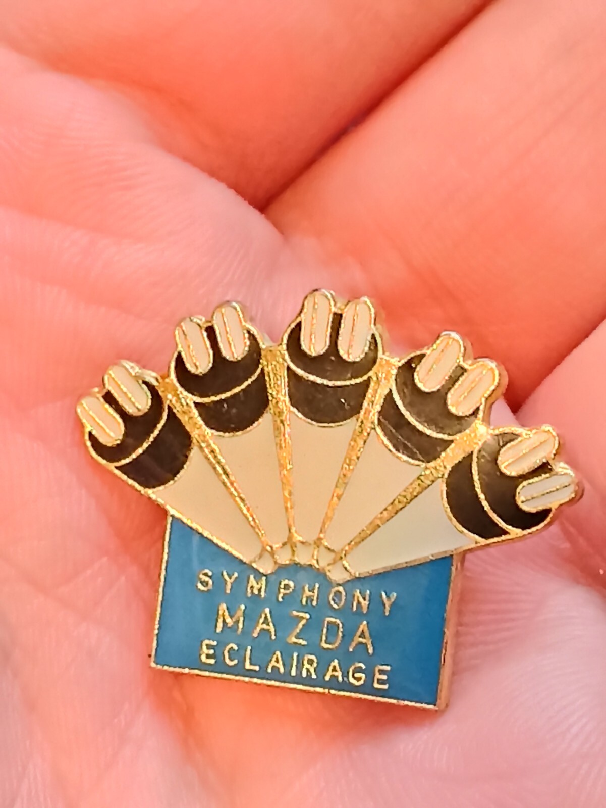 PINS PIN'S SYMPHONY MAZDA ECLAIRAGE AMPOULE LED RARE ORIGINAL ANCIEN ...