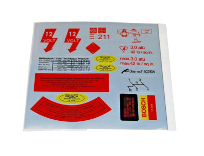 Sticker Set For Volkswagen All Type1 Bug All Type2 Bus All Ghia | eBay