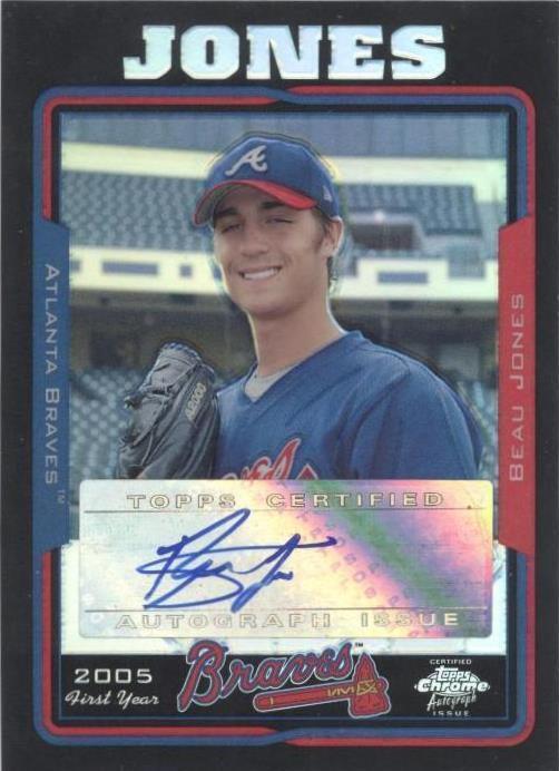 2005 Topps Chrome Update & Highlights - Beau Jones #UH232 Black Refractor /200 (AU, RC) for sale ...