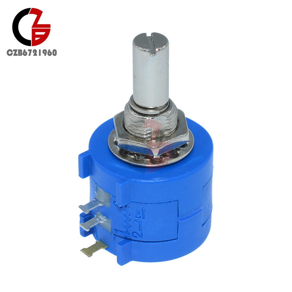 2PCS 3590S-2-103L 10K Ohm Rotary Wirewound Precision Potentiometer Pot ...