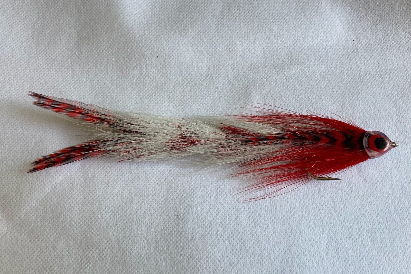 Red and White -Big Game Changer -Fly Fishing Flies Muskie Pike Striper ...