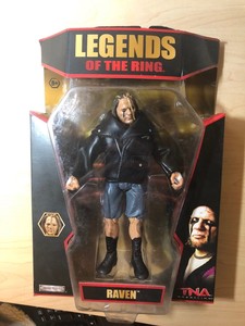 RAVEN TNA Legends of the Ring Jakks UNOPENED Wrestling Figure WWE ECW ...