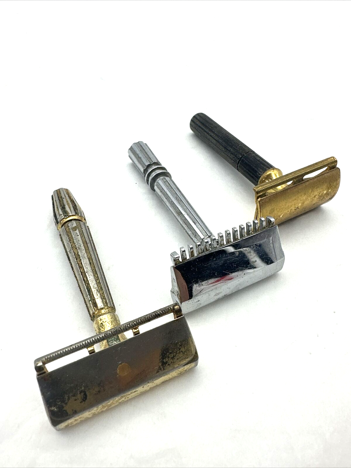 Lot Of 3 Gem Micromatic Gillette Open Comb Safety Razor | eBay