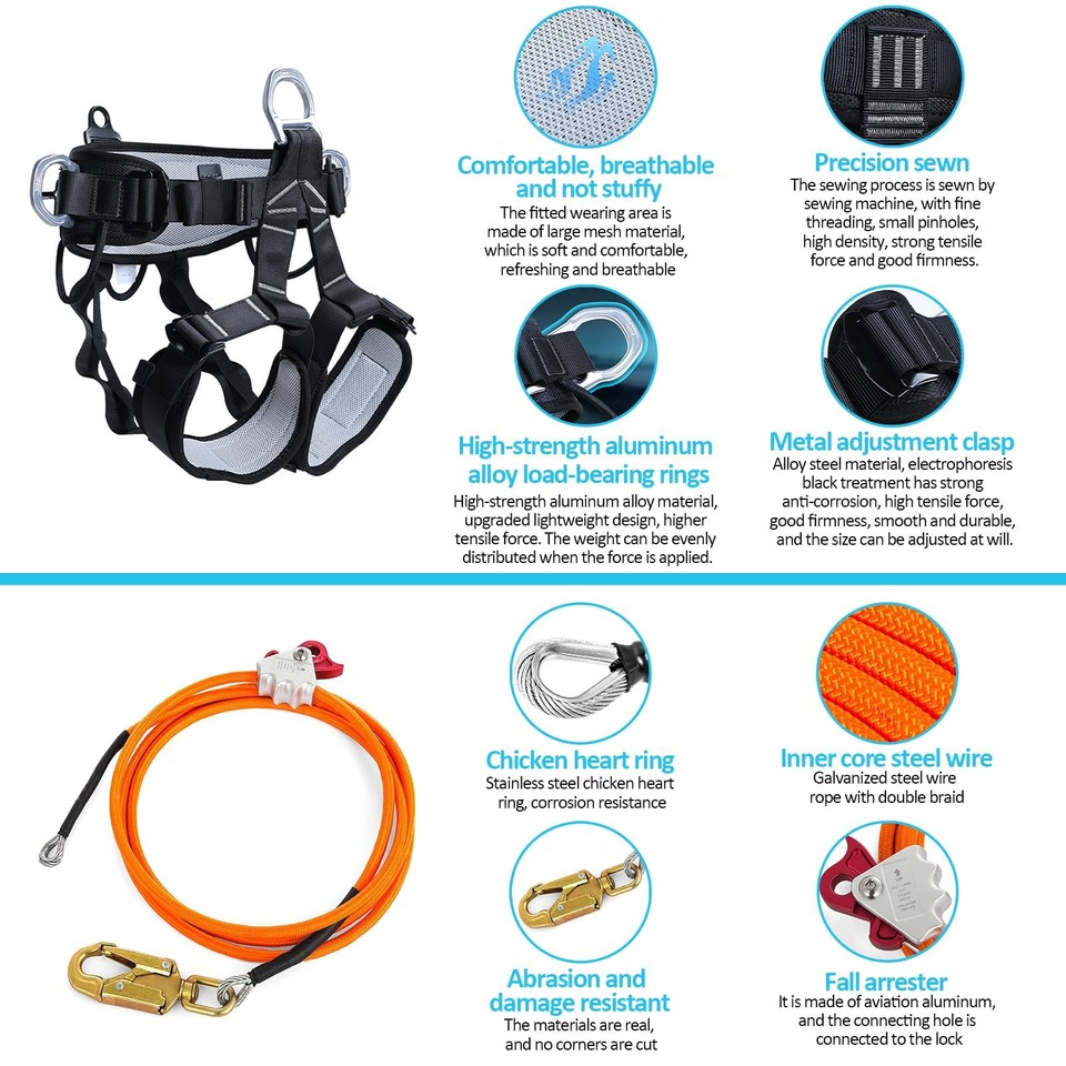 Tree Climbing Gear Set，Tree Climbing Spikes, Tree Climbing Gear with Adjustab... | eBay