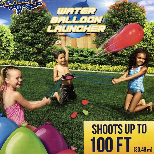 Water Balloon Launcher 30 Balloons 3-Person Aqua Splash Shoots up to ...