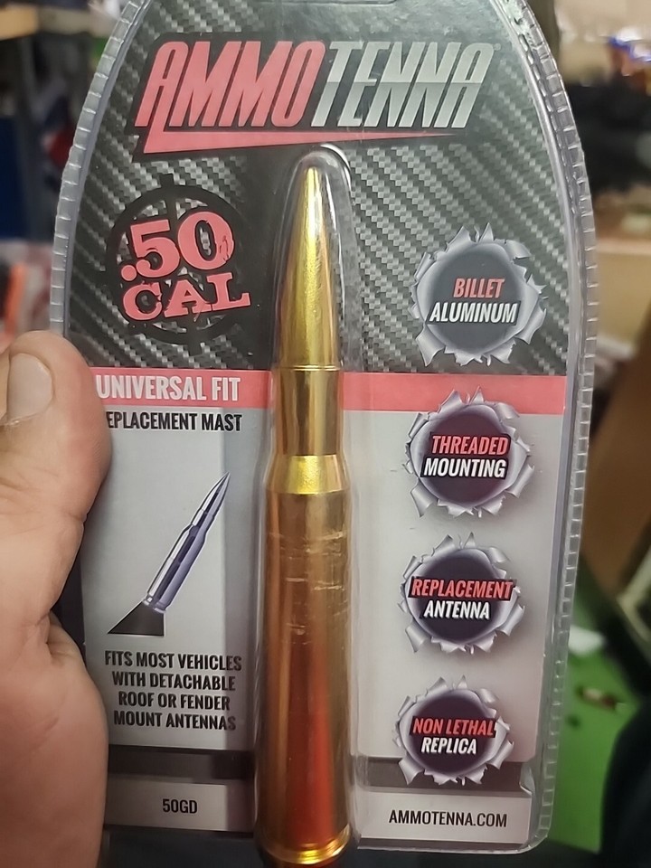 Metra 50GD Full Metal Jacket Brass - .50 Caliber Replica Antenna | eBay