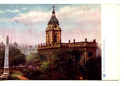 Obelisk-St Phillips Church Building-Birmingham England-Vintage Tuck ...