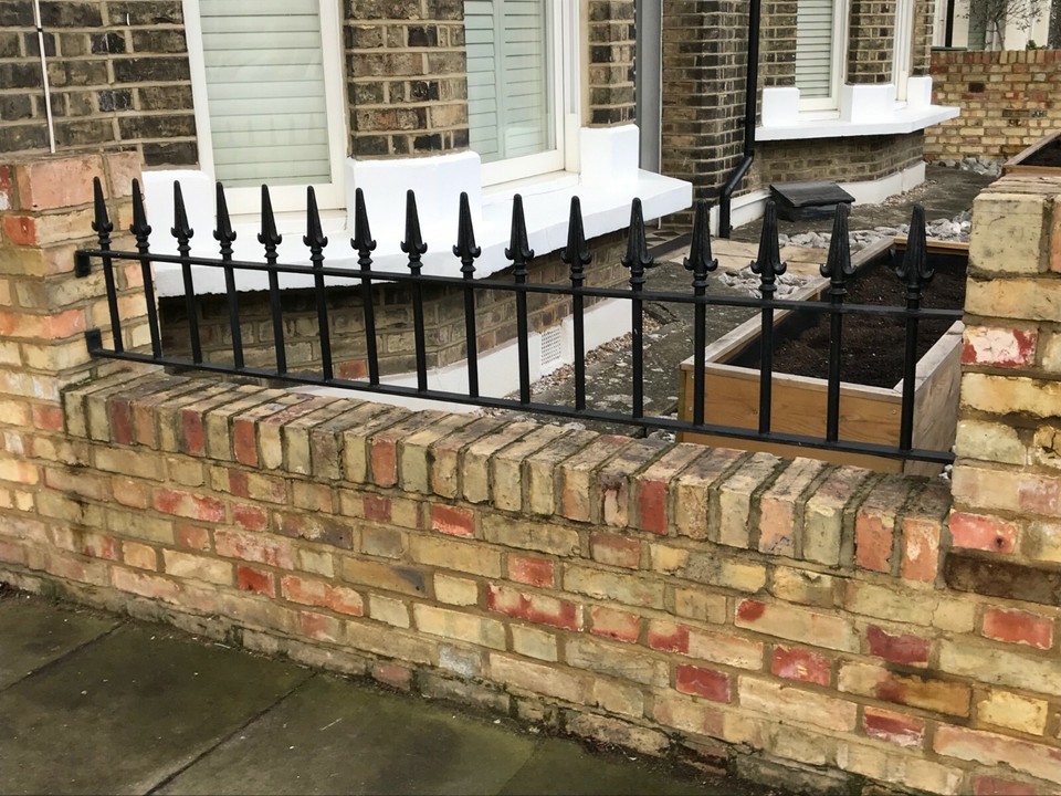 Metal Fencing, low wall steel railing all sizes available Made to order ...