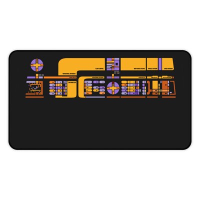 LCARS TNG Conn Helm Navigation Desk Mat Prop | eBay