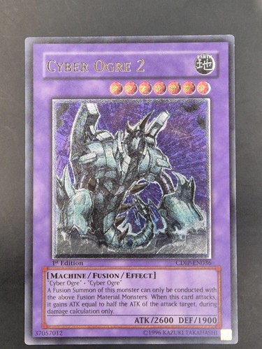 YUGIOH CYBER OGRE 2 ULTIMATE RARE 1ST EDITION GOOD CONDITION CDIP-EN036 ...