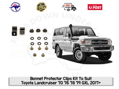 Bonnet Protector Fitting Clips To Suit Toyota Landcruiser 70 76 78 79 ...
