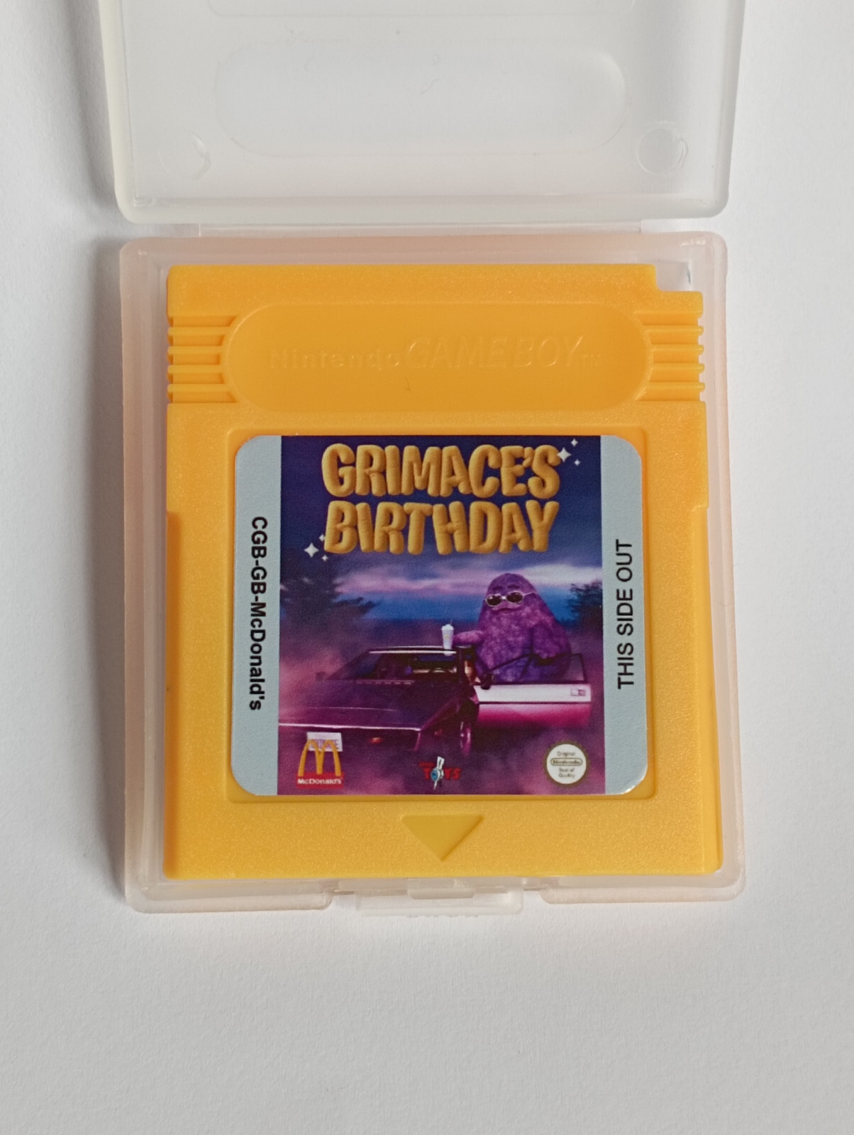 Custom made cartridge of GRIMACE'S BIRTHDAY for gameboy color new ...