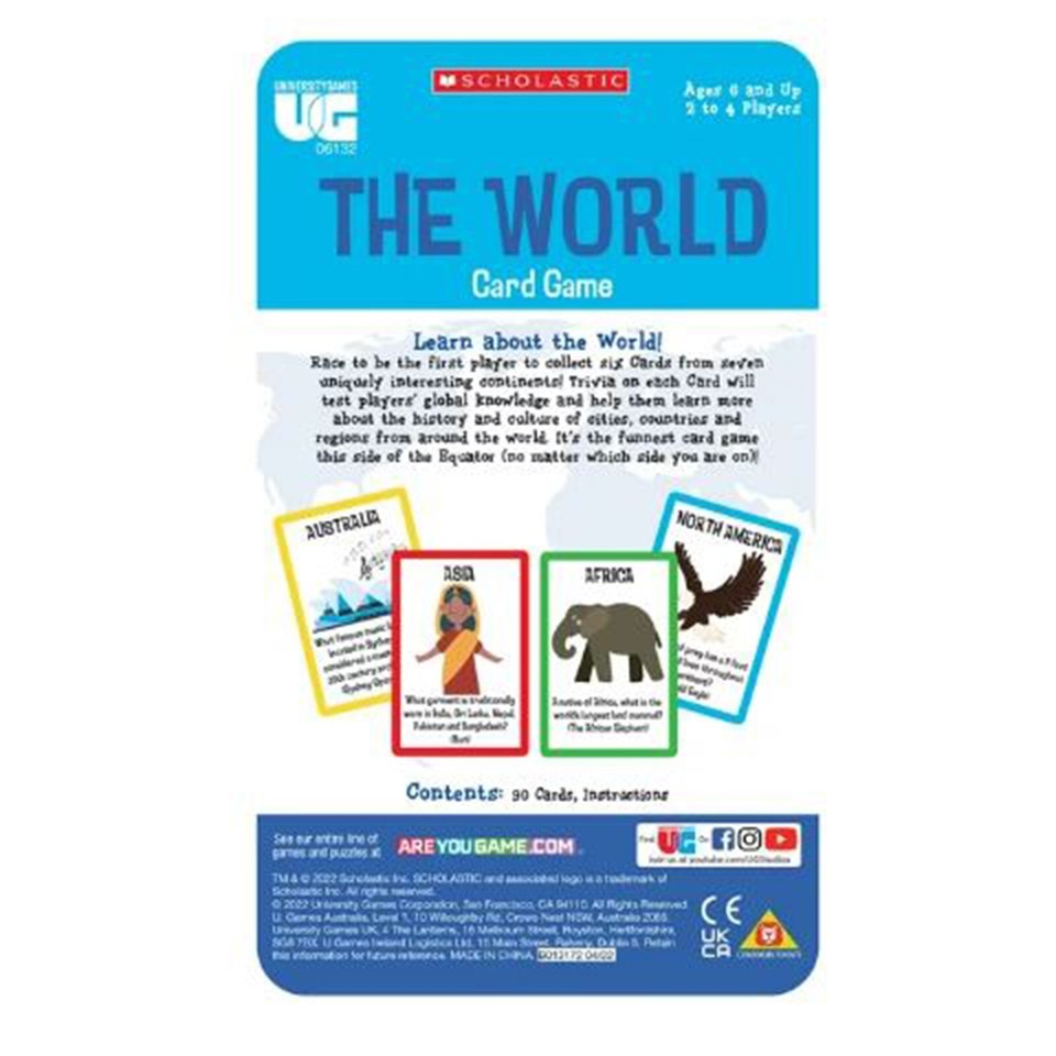 University Games Scholastic The World Card Game | eBay