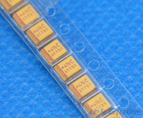 20pcs Tantalum Capacitors 476C 16V 47uF Type B SMD 3528 10% Surface ...