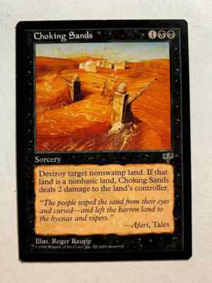 CHOKING SANDS Mirage 1996 Magic The Gathering MTG Common Black HP | eBay
