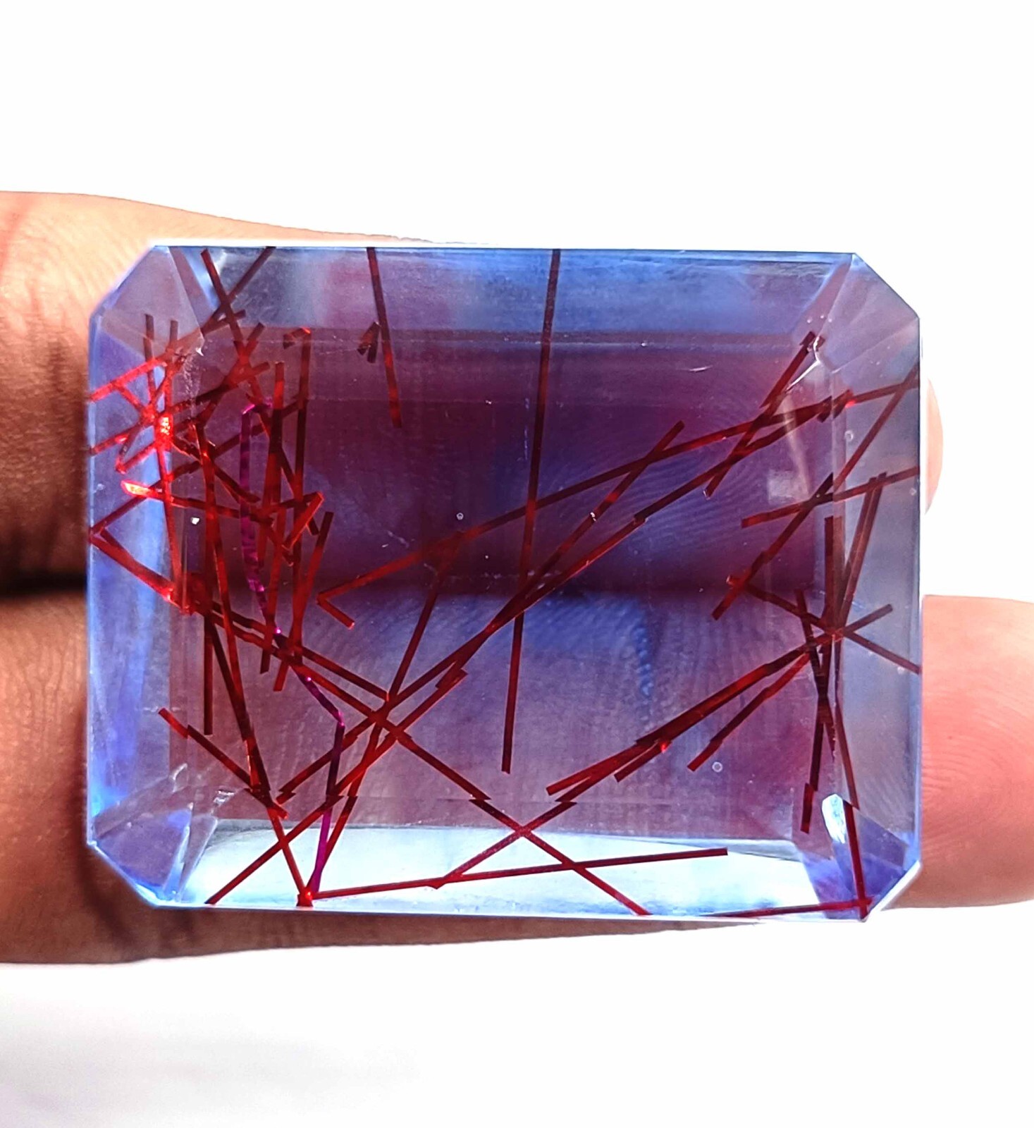 130-140 Ct Top Big Sale Bi-Color Quartz Emerald Cut EGL Certified ...